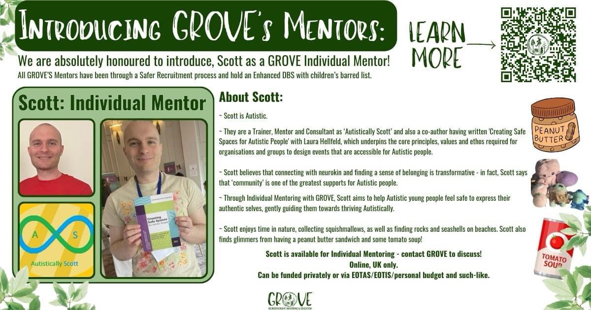 Announcement: Joining GROVE Neurodivergent Mentoring & Education – Autistically Scott