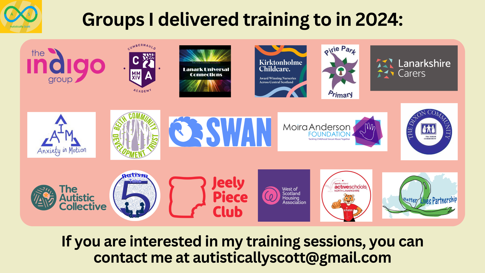 Training I delivered in 2024 – Autistically Scott